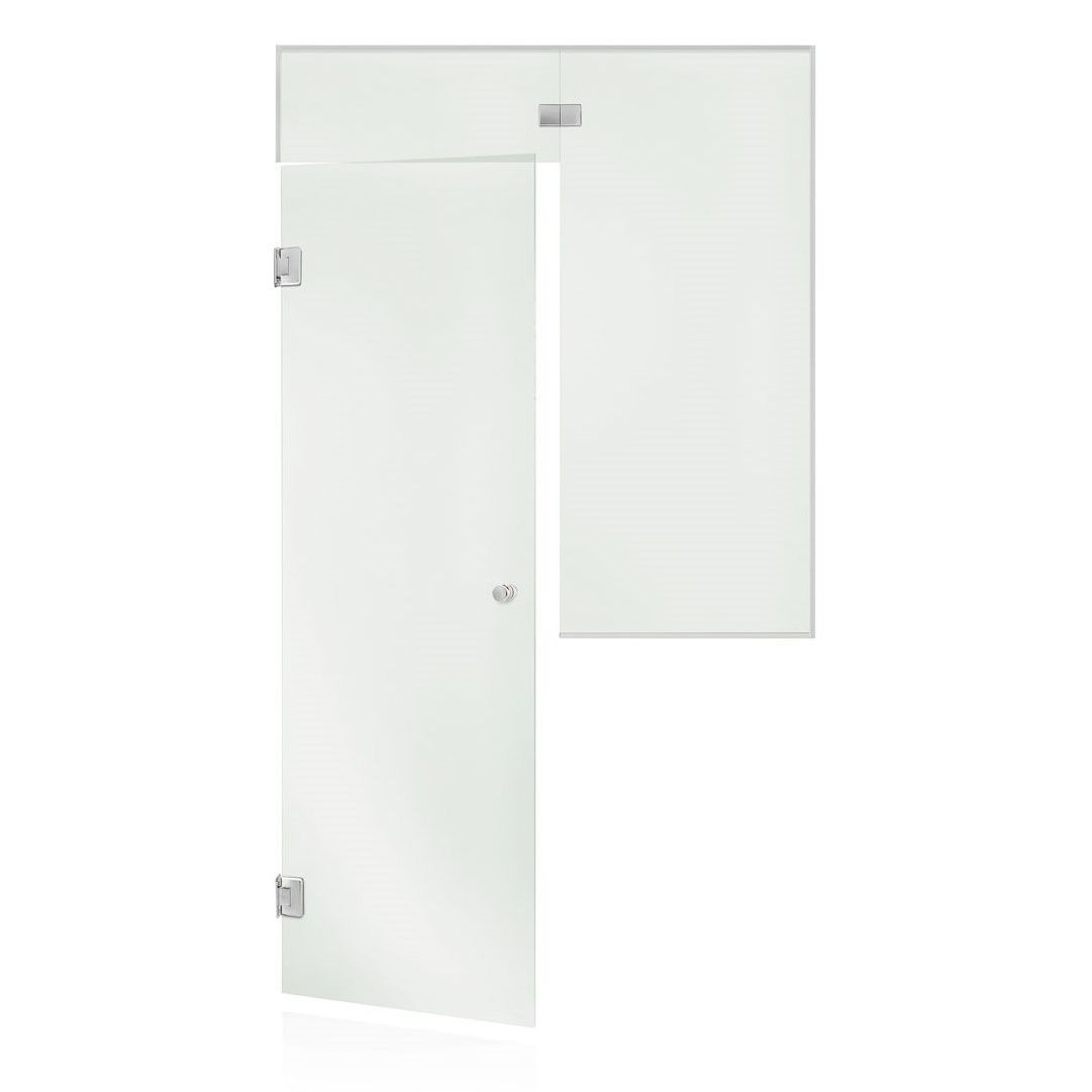 Saunan lasiseinä Andres Glass, ovi, lisäpala, ikkuna, saranat sivulla ...