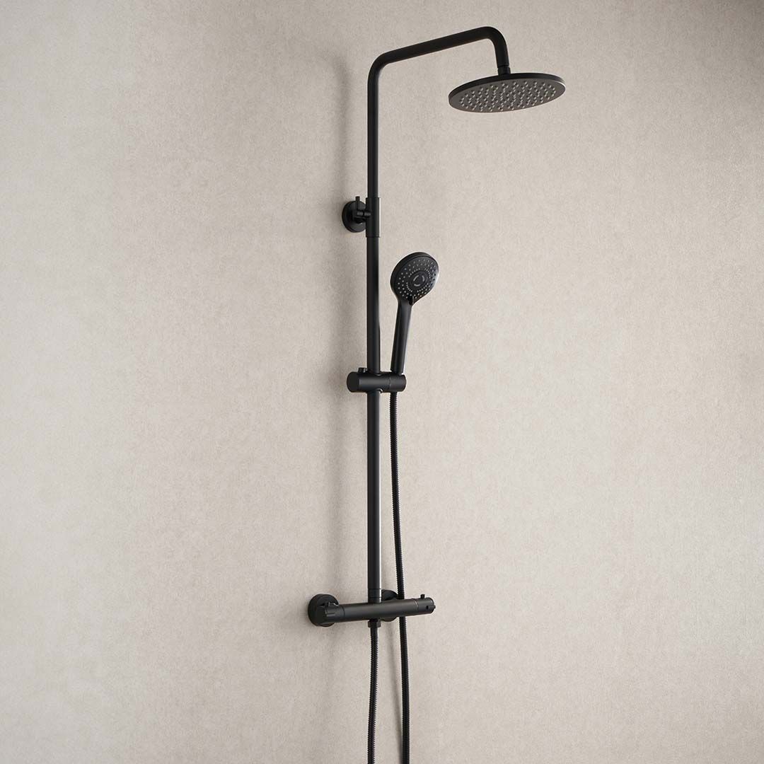 Sadesuihkusetti Bathlife Glimma, termostaattihanalla, hierova suihku ...