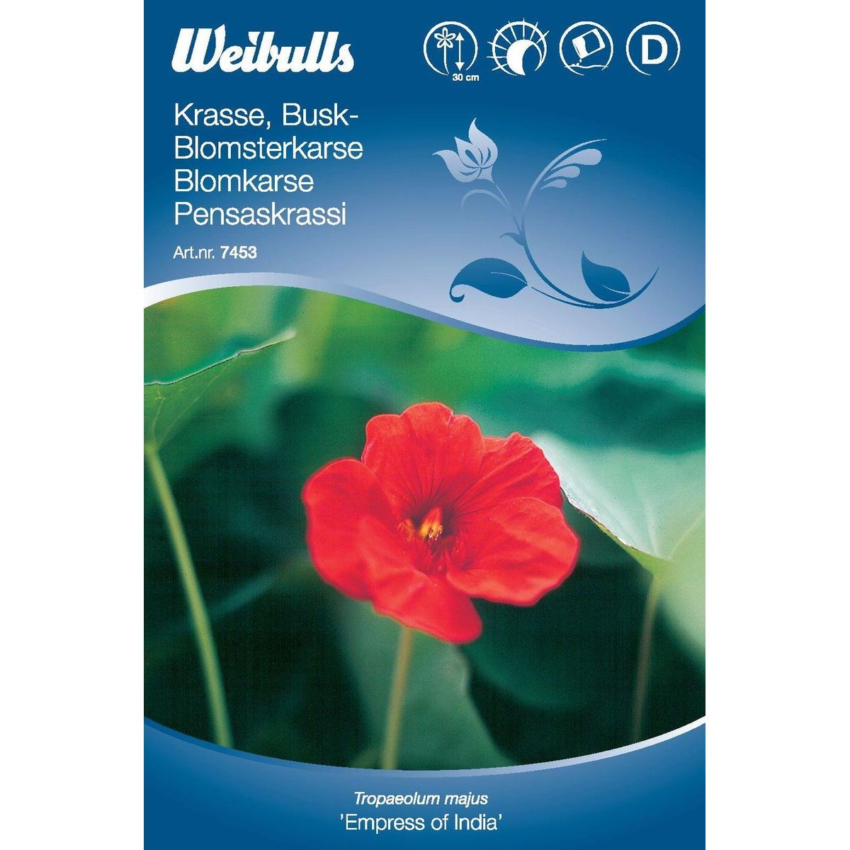 Krassi Weibulls tummalehtinen pensaskrassi siemenet | Netrauta.fi