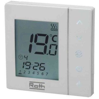 Huonetermostaatti Roth Basicline, näytöllä, 230V | Netrauta.fi