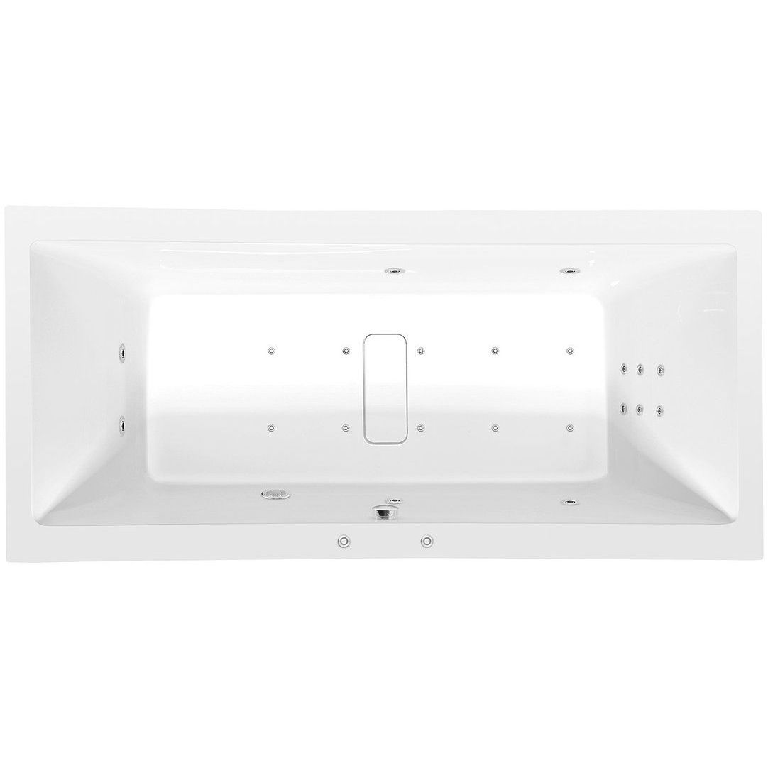 Poreamme Interia Marlene Hydro-Air, 1800x800x480mm, 315l, valkoinen