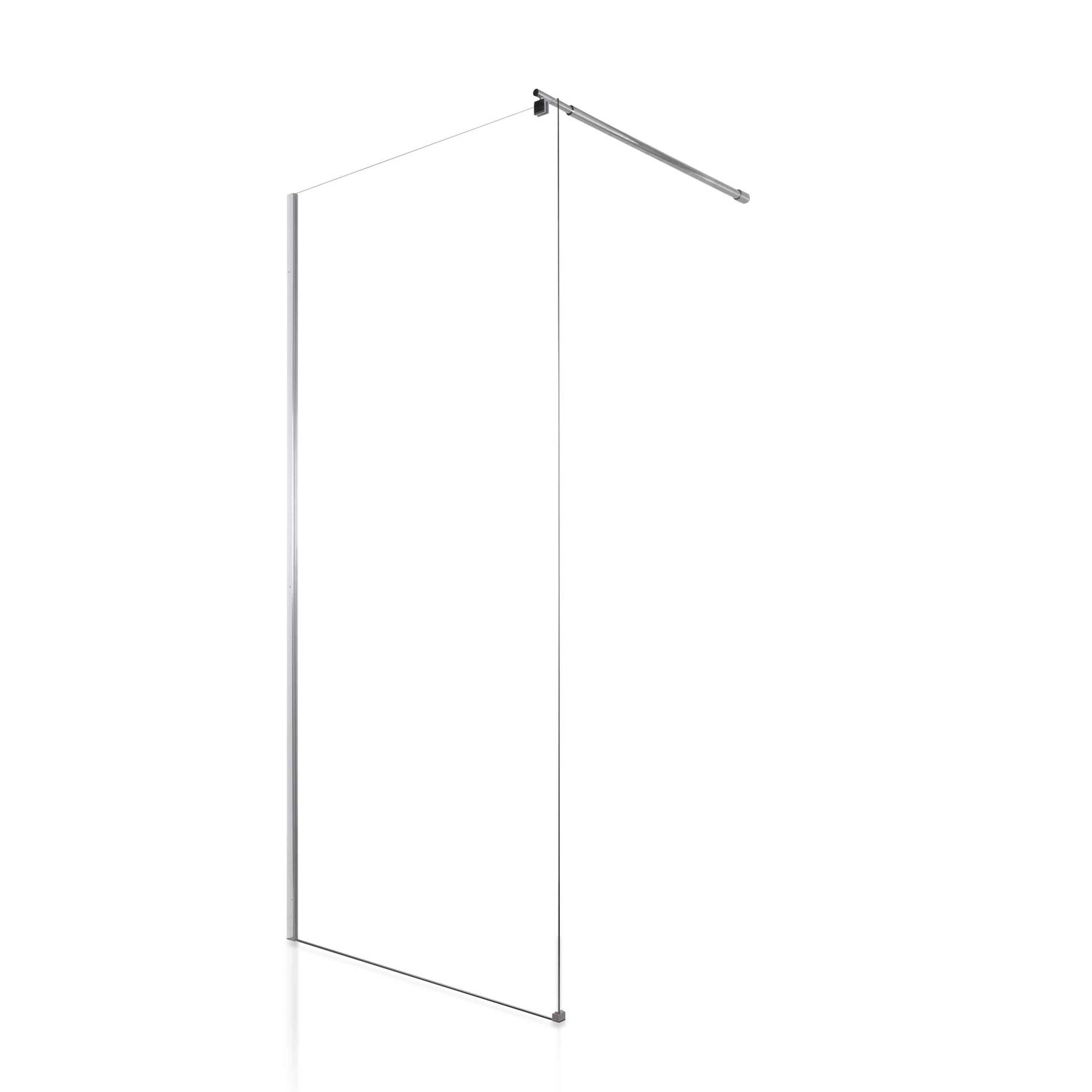 Interia Suihkuseinä Lilly RSW-LIL-80, 80x190 cm, kirkas lasi | Netrauta.fi