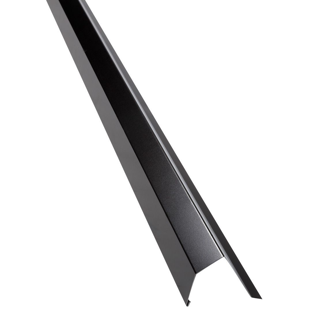 Kerabit Päätyräystäspelti , 2,0m, RR33 musta | Netrauta.fi