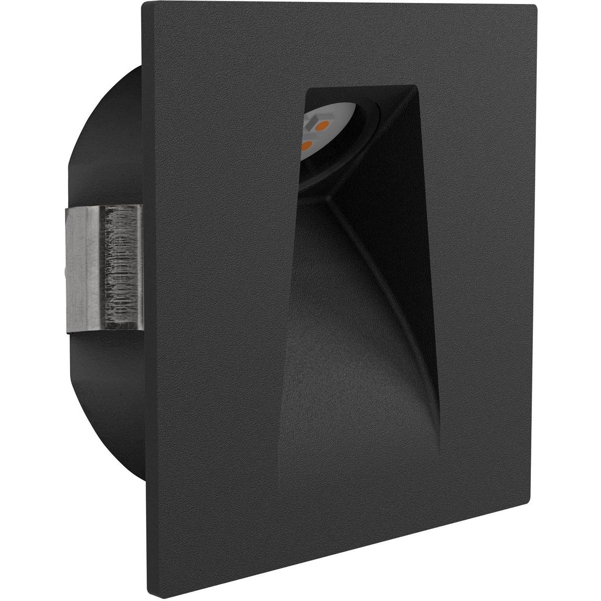 LED-Upotettava porrasvalaisin Eglo Mecinos, 8x8cm, musta | Netrauta.fi