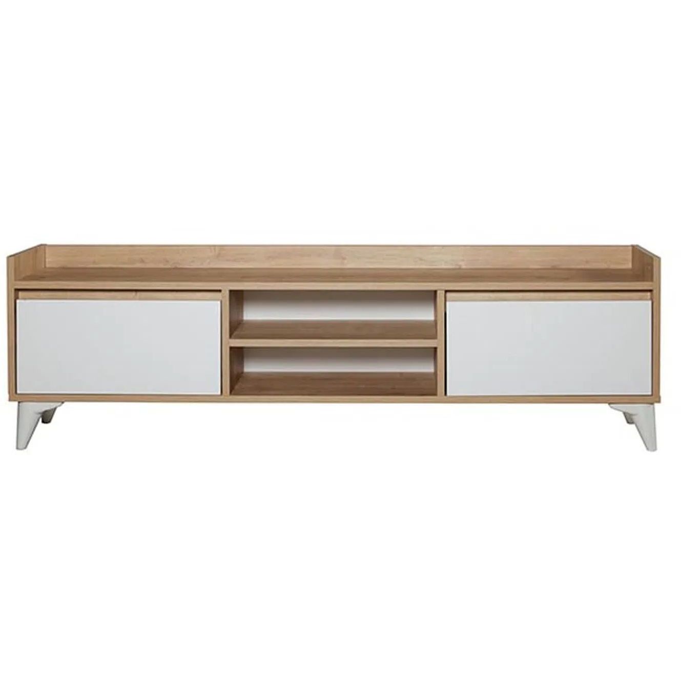 TV-taso Linento Furniture Tuval 045 tammi/valkoinen