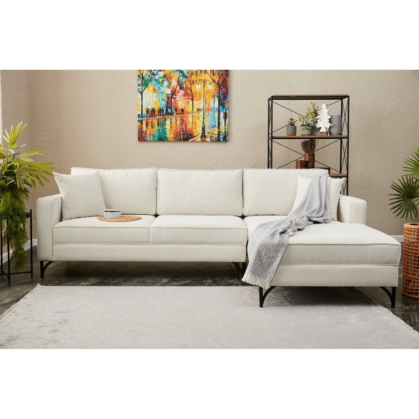 Divaanisohva Linento Furniture Berlin, 3-istuttava, oikea