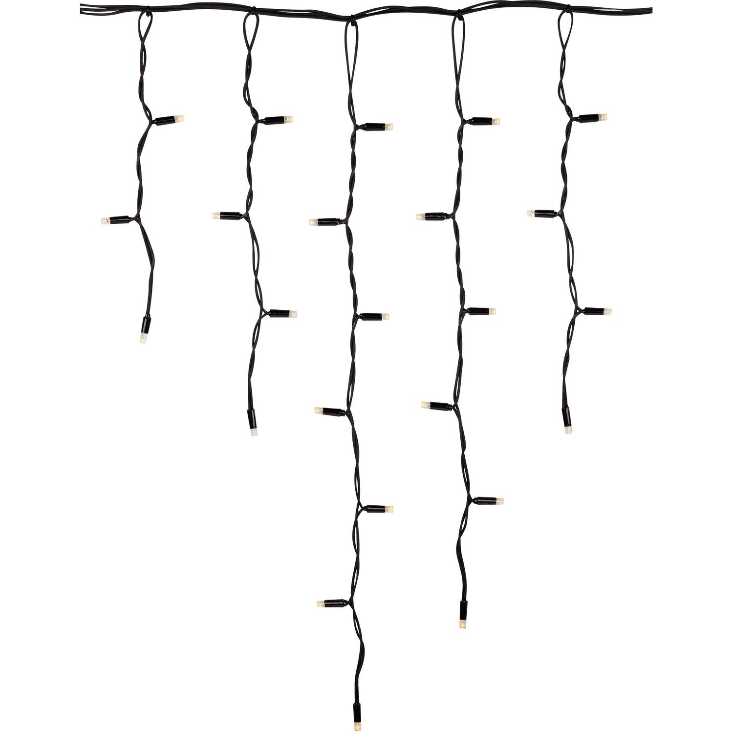 Valoverho Markslöjd Chrissline Original, 100 valoa, 2x0.6m, musta