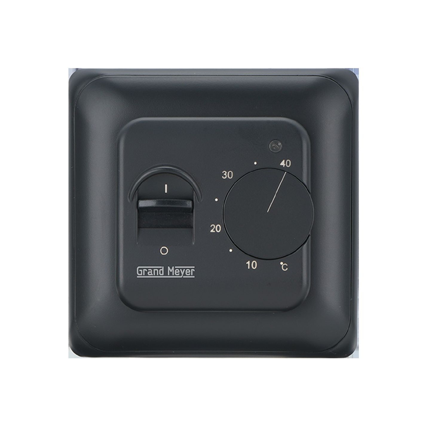 Lattialämmitystermostaatti Grand Meyer MST-10, 16 A, musta | Netrauta.fi