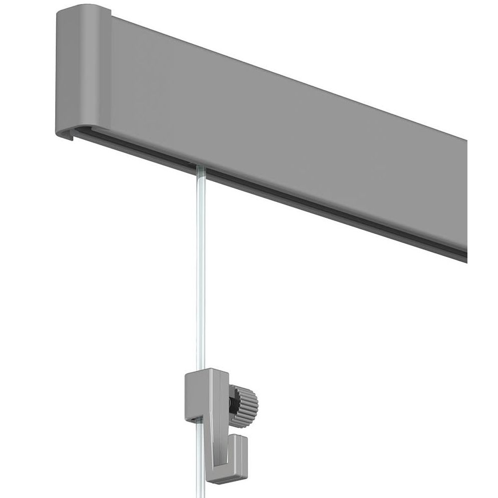 Pisla Easy-Seinälistaset Harjattu alumiini 200cm