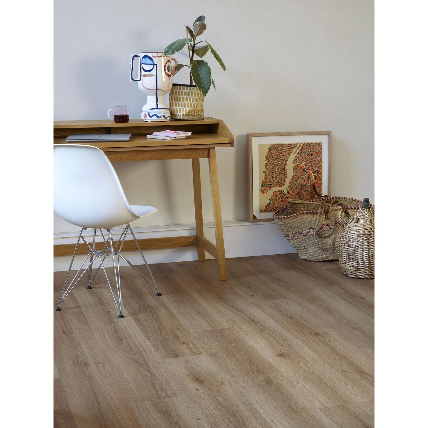 Vinyylimatto Tarkett Iconik T-Extra Powell Oak Bronze, leveys 2m