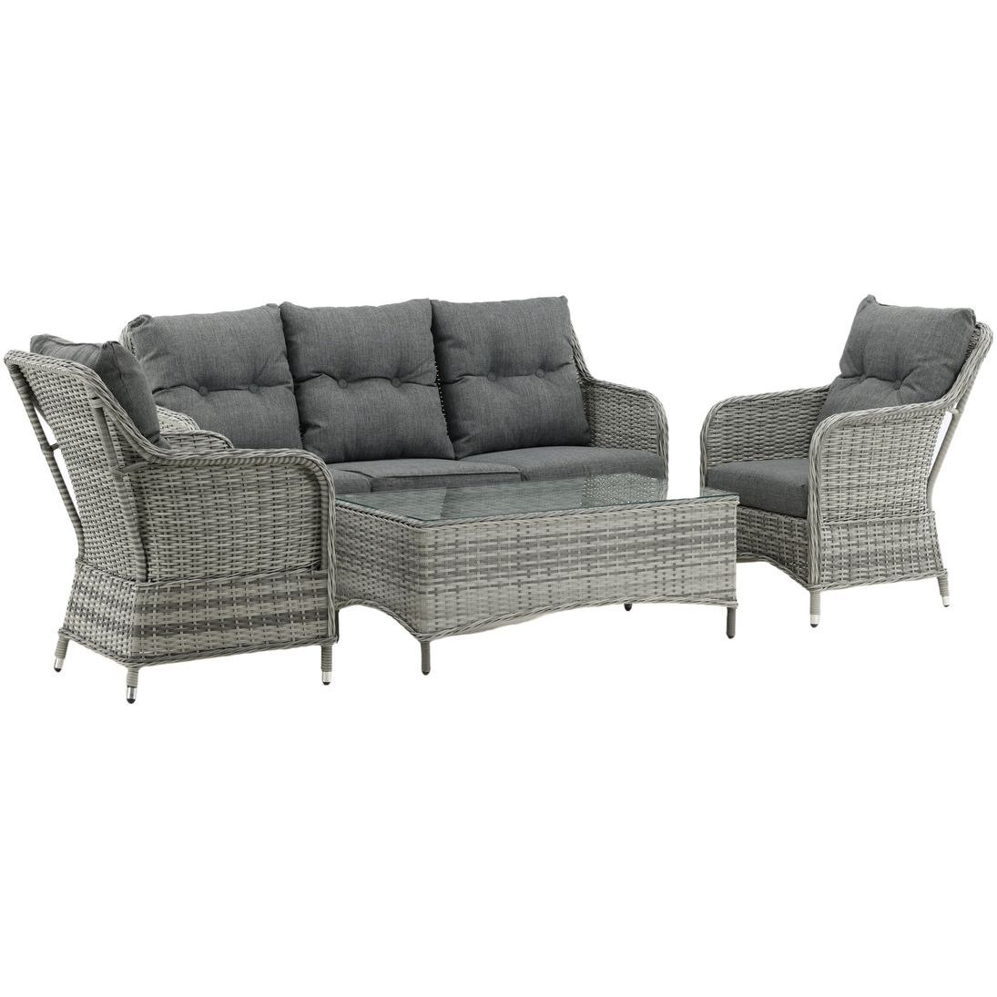 Sohvaryhmä Venture Home Vikelund, 3-istuttava sohva + 2 nojatuolia | Netrauta.fi