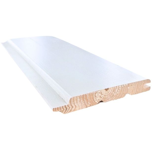 Sisustuspaneeli Cent STP, 15x120mm, TM mänty, valkoinen, päätypontattu ...