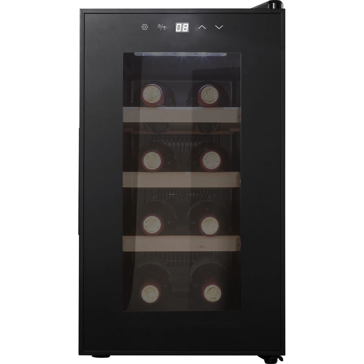 Viinikaappi Cavin Northern Collection 8 Black NC-8B, musta | Netrauta.fi