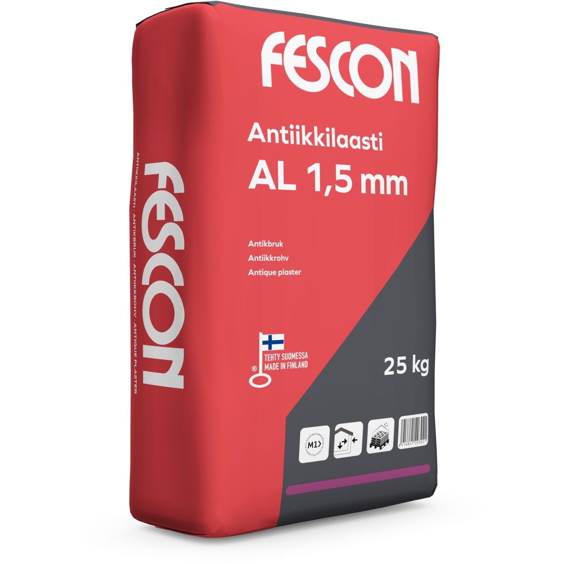 Fescon Antiikkilaasti AL 1,5 mm valkoinen 25 kg | Netrauta.fi
