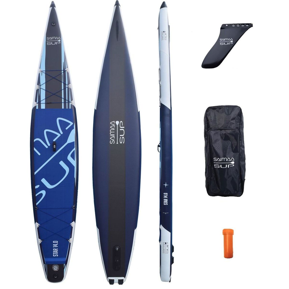 SUP-lauta Saimaa Sup Star Touring 14.0 + evä, reppu korjaussarja ...