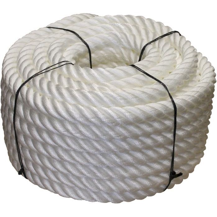 Kaideköysi Piippo keinohamppu valkea, 36mm x 40m | Netrauta.fi