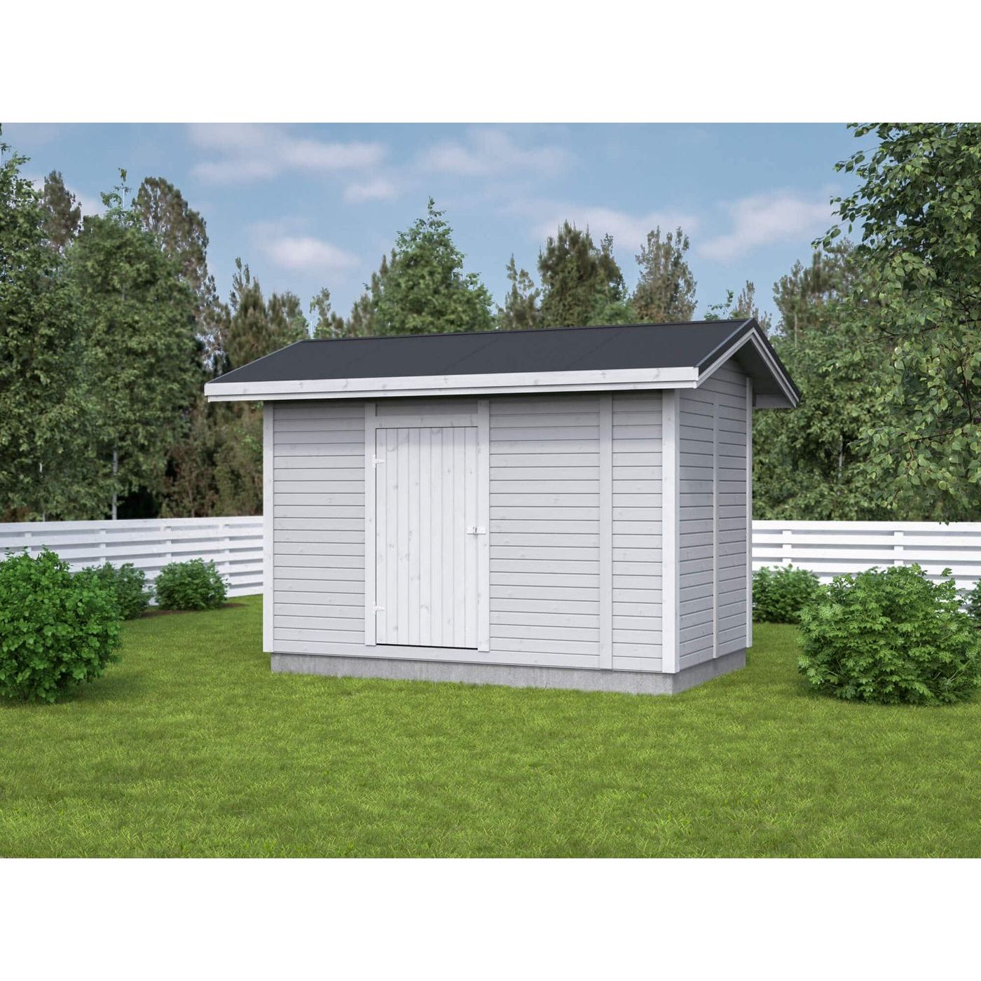 Aarni Elementtivarasto 7b, 2140x3540mm, 7,5m², puuvalmis | Netrauta.fi