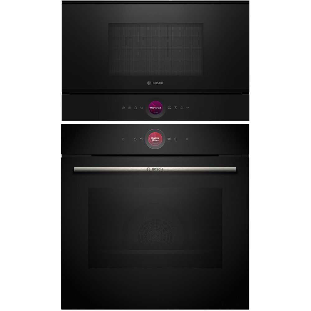 Uuni ja mikroaaltouuni Bosch HBG7721B1 BFR7221B1 Serie 8, musta ...