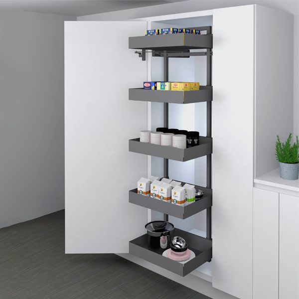 Keittiön komeromekanismi Inoxa Hyper Maxima, korkea, antrasiitti, eri ...