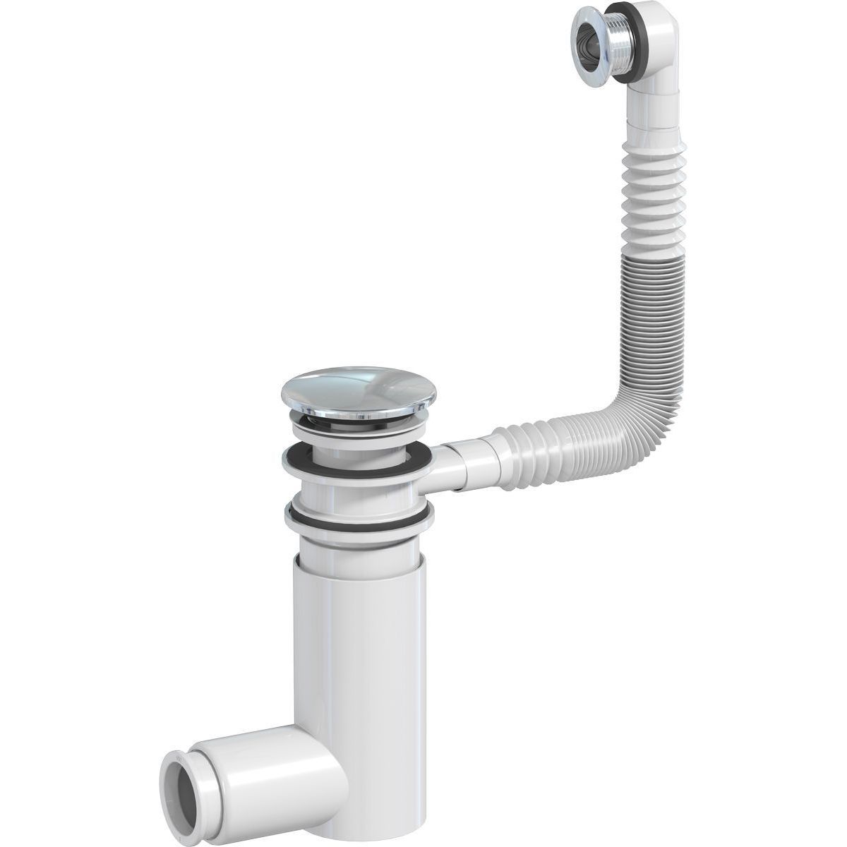 Vesilukko Prevex EasyClen, pop-up krom. Tulpalla, ylivuodolla | Netrauta.fi