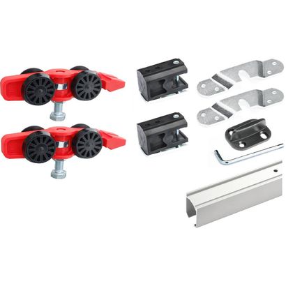 Liukuoven kisko - Liukuovi kiskot ja pyörästöt edullisesti | Netrauta.fi