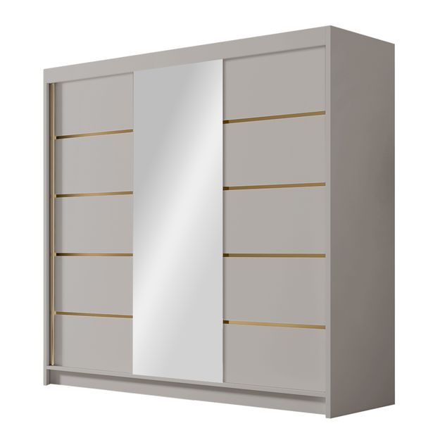 Vaatekaappi liukuovilla Linento Furniture SWD-436-BB-2, 94cm, valkoinen ...