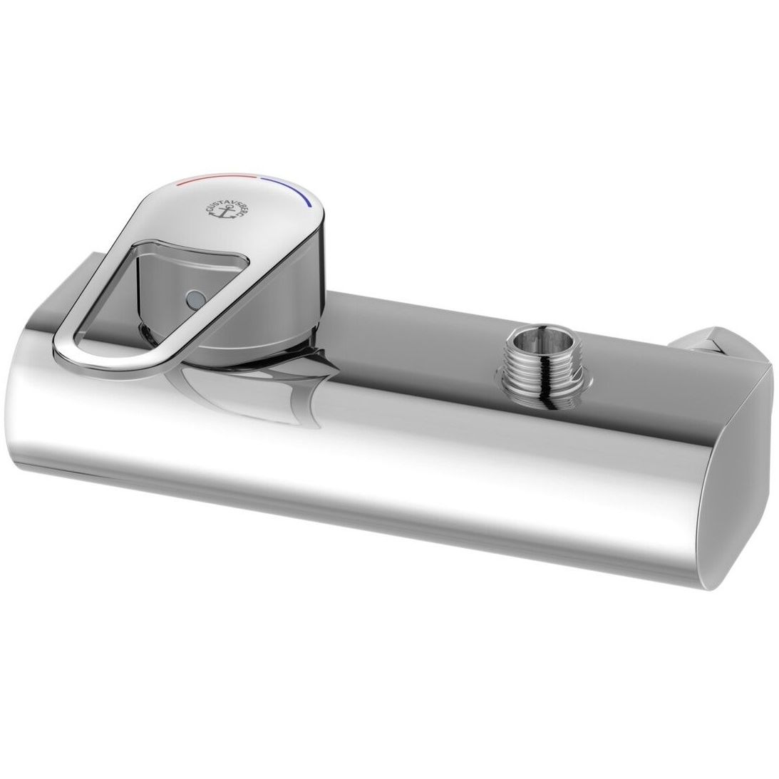 Suihkuhana Gustavsberg New Nautic, yksiotevivulla, suihkuliitäntä ylös, kromi | Netrauta.fi