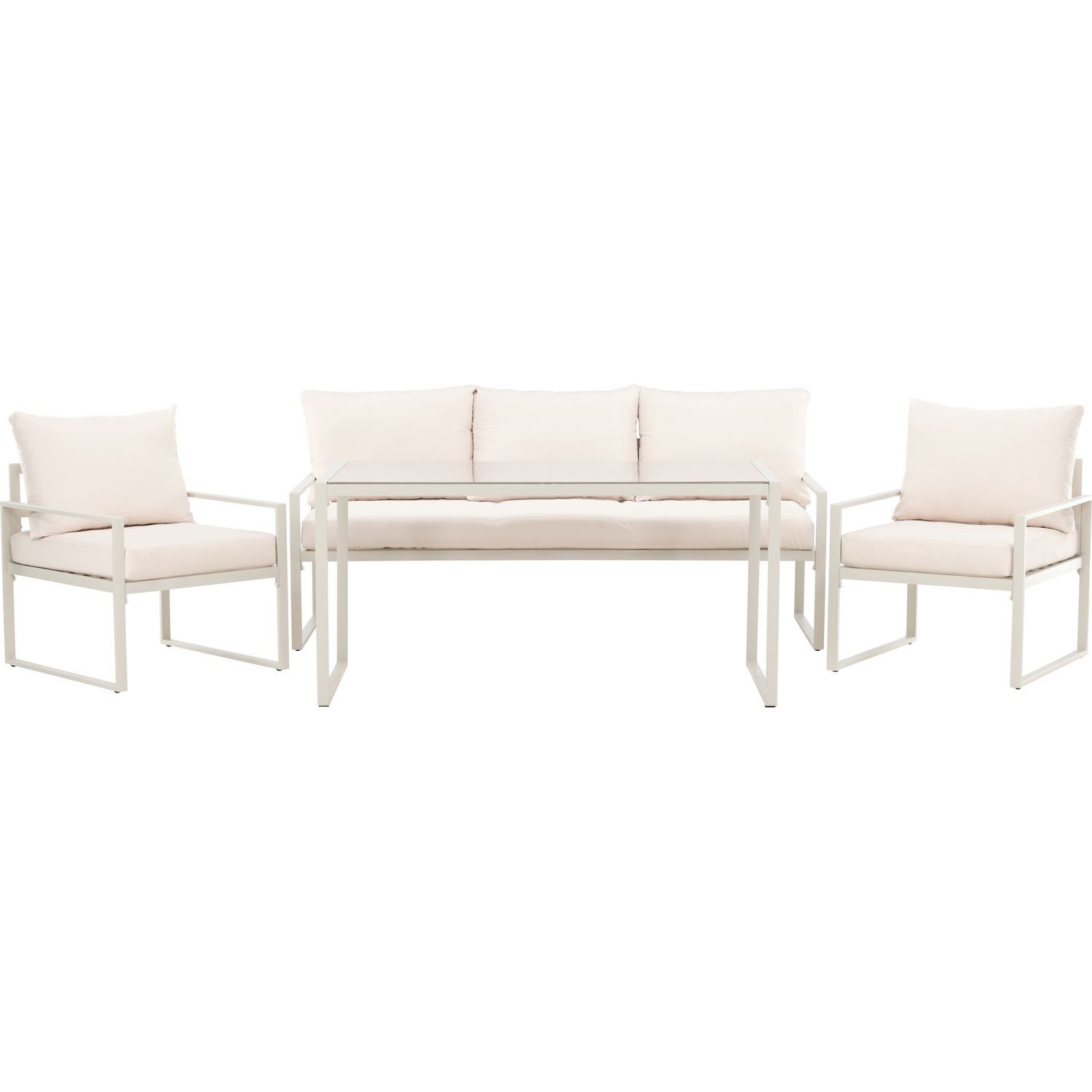 Sohvaryhmä Venture Home Catania, 3-istuttava sohva + 2 lepotuolia + sohvapöytä | Netrauta.fi